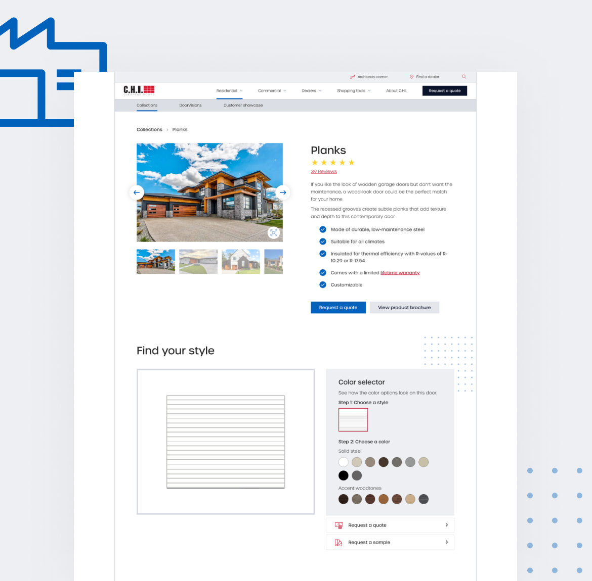 CHI Overhead Doors Website | Blend